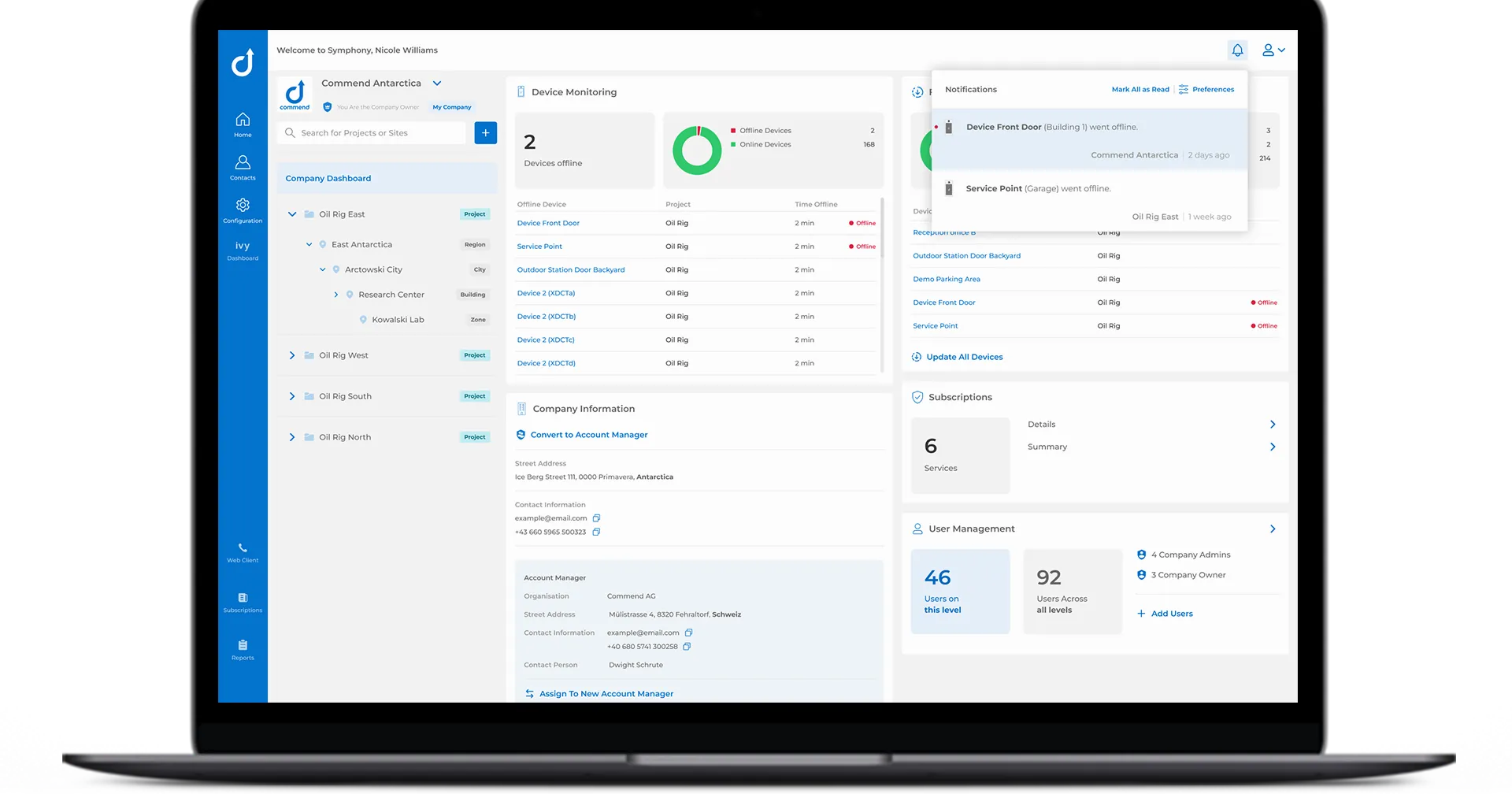 Active Device Management via Symphony Cloud | Schneider Intercom